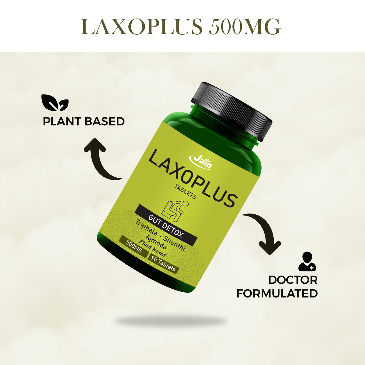 Laxoplus Tablets 500Mg Tablet - 90 Count – JainHealthStore
